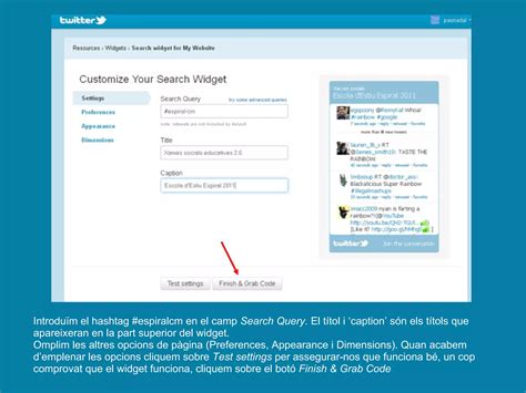 Tutorial Widget Twitter PPT