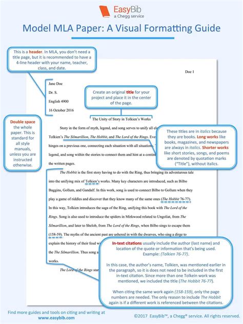 Mla Sample Paper Easybib