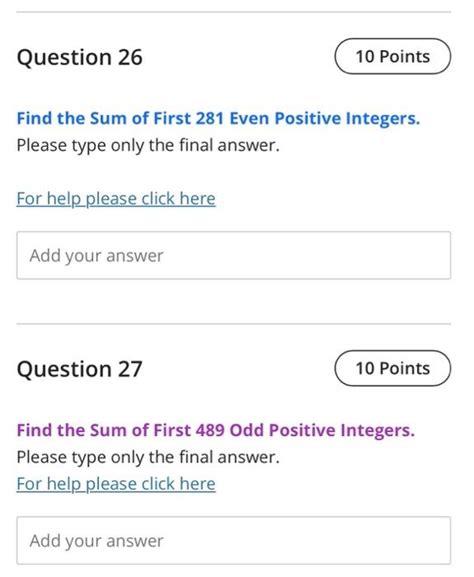 Solved Find The Sum Of The Even Integers Between And Chegg
