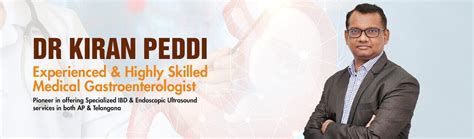 famous gastroenterologist in hyderabad dr kiran peddi by