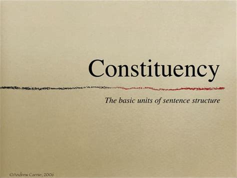 31 Constituency For Syntax Lessons Only Pdf
