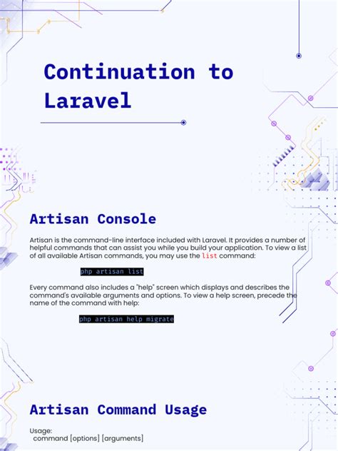 Migration Artisan Seeder Pdf Databases Command Line Interface