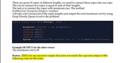 solved there are given n ropes of different lengths we need