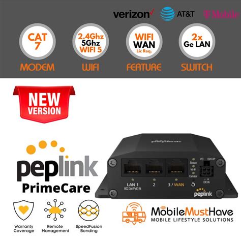 Peplink Max Br1 Mini Mobile Router Cat 7 Hw3 Mobile Router Router Modem