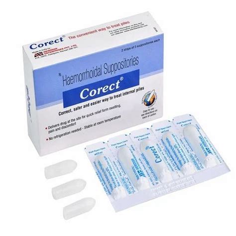 Corect Haemorrhoidal Suppositories At Best Price In Mumbai Id