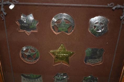 Lot Collection Of 12 Old West Badges
