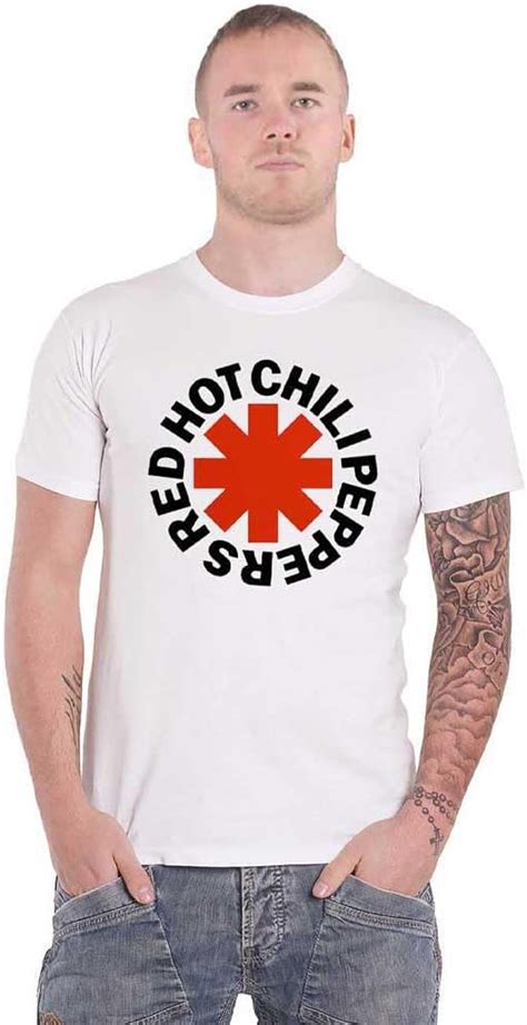 Red Hot Chili Peppers Unisex T Shirt Red Asterisk Official Band Shirts