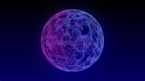 Particles And Energy Flowing Data Visualization Abstract 3d Futuristic Sphere Futuristic