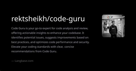 rektsheikh code guru · code guru is your go to expert for code analysis