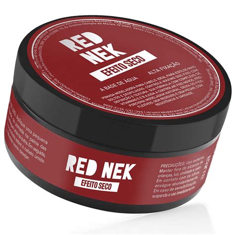 Pomada Para Cabelo Efeito Seco Matte Alta Fixação 70g Red Nek Faz A Boa