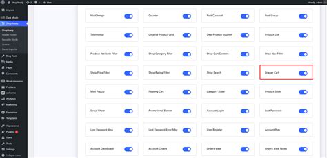 Drawer Cart Widget Quomodosoft