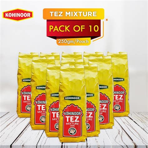 Tez Mixture Tea 250 Gm Pack Of 10 Kohinoor Tea