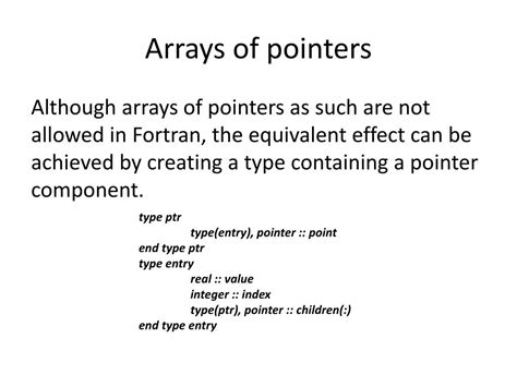 Ppt Fortran Array Features Powerpoint Presentation Free Download Id1928237