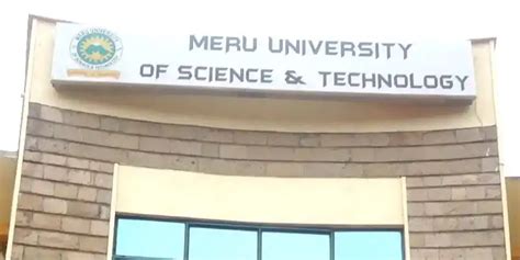 Accredited Courses Offered At Meru University Of Science And Technology