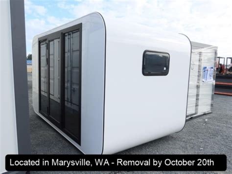 13 X 7 X 8 Prefab Tiny Cube W Toilet Shower Live And Online Auctions On