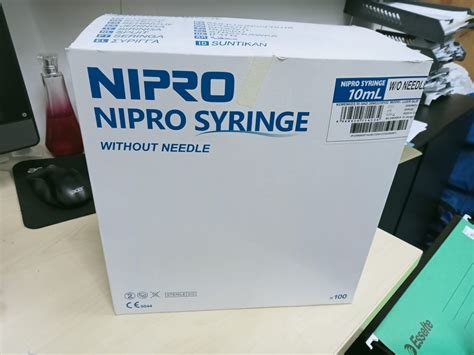Nipro 10ml Syringe Without Needle Health And Nutrition Medical Supplies