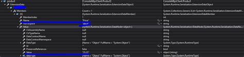 C How To Fetch Value From An Extensiondataobject Of A Wcf Reponse