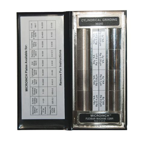 Flexbar 16010 Cylindrical Grinding Machining Processes 8 Specimen Finish Surface Comparator Sale