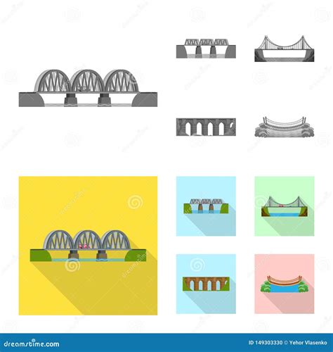 Isolated Object Of Connection And Design Symbol Set Of Connection And Side Stock Vector
