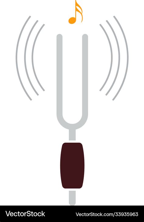 Tuning Fork Icon Royalty Free Vector Image Vectorstock