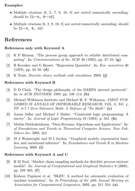 Subdividing BibLaTeX Citation Sorting With Split Bibliographies And Filters TeX LaTeX