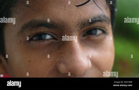 Teenage Boy Under Rain Outdoor Stock Video Footage Alamy