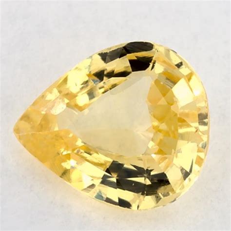 Grs Certified No Heat Briolette Pear Yellow Sapphire Cts 31 44 For Sale