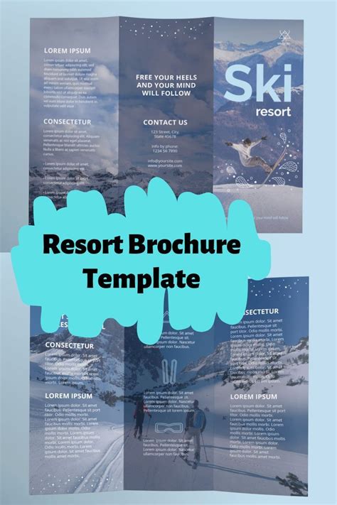 Resort Brochure Template Vacation Rental Brochure Design For