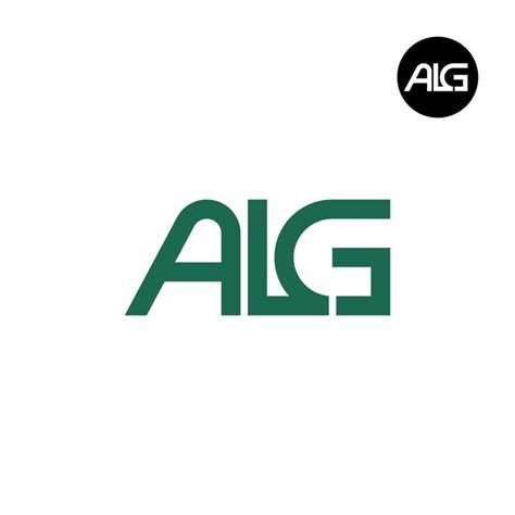 Alg Logo Letter Monogram Design Premium Vector