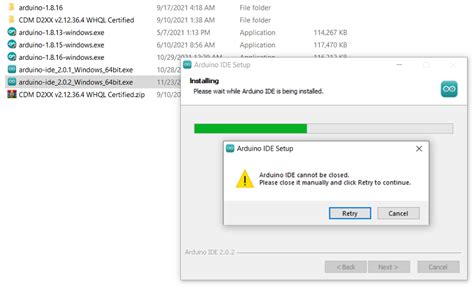Ide Update Or Uninstall Fails With Arduino Ide Cannot Be Closed Error