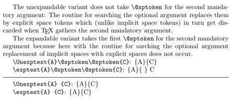 Spacing How Does Xparses Routine For Looking For An Optional