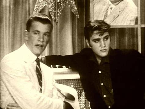 1956 6 16 Wink Martindale Reçois Elvis Au Top Dance Party Presentateurs Des Jeux Tv Pour Des