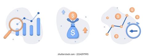 3d Render Money Loss Dollar Decrease Stock Vector Royalty Free