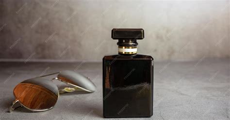Premium Photo Black Perfume Bottle Perfume Concept For Men