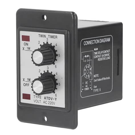 Twin Timer Relay 6m Reciprocating Cycle Delay Controller High Accuracy