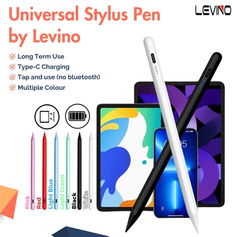 Jual Levino Stylus Pen Universal Compatible For Ipad Samsung Huawei Ios Android Tablet Pencil