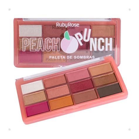 Paleta De Sombras Peach Punch Ruby Rose Boca Boca Makeup