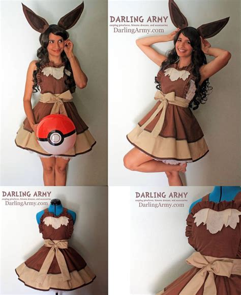 Eevee Pokemon Gijinka Cosplay Pinafore By Darlingarmy Pokemon