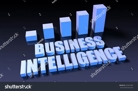 Business Intelligence Graph Chart 3d On Stock Illustration 294051881