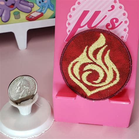 Pyro Patch Genshin Impact Fanmerch Manifested Dreams