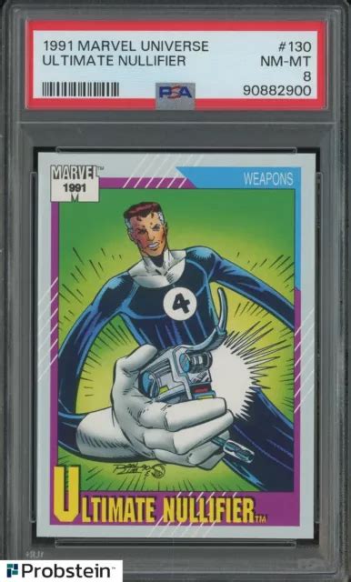 1991 Marvel Universe 130 Ultimate Nullifier Psa 8 Neuf Mt Eur 091
