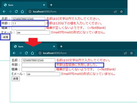 【spring boot】入力チェックのバリデーションメッセージを任意に変更する方法 頭脳一式