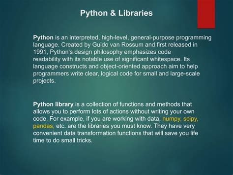 Application Of Python In Geoscience Pptx Programming Languages