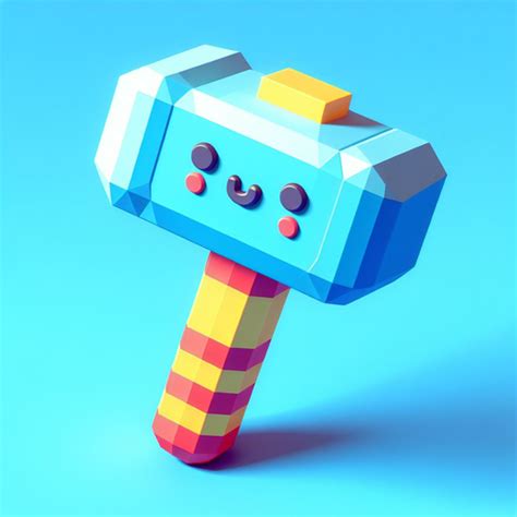 Stl File Cute Hammer Playful And Fun 3d Model 🔨 ・3d Printable Model