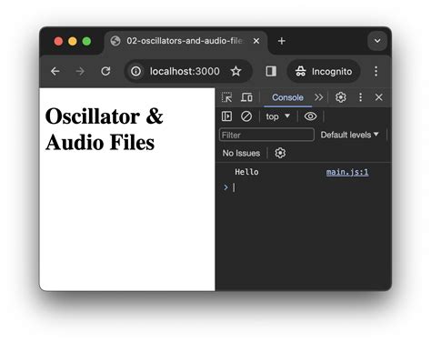 Oscillators And Audio Files Web Audio Tutorials
