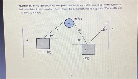 Question Static Equilibrium At A Point What Chegg