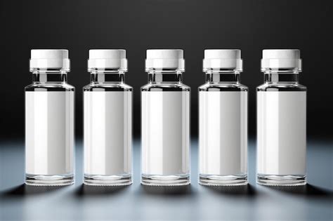 Premium Photo Injection Glass Vials With Blank White Colour
