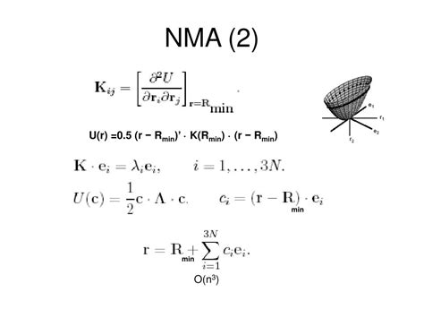 ppt normal mode analysis nma tutorial and lecture notes by k