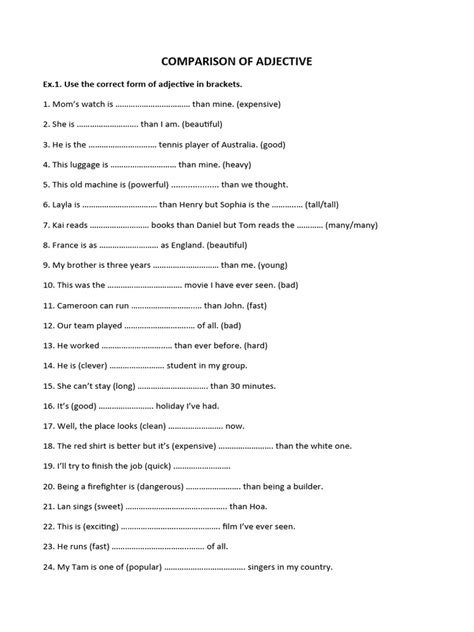 Practice Comparison Pdf Home And Garden