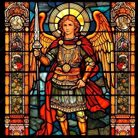 San Miguel Arcángel Ilustración Arcángel San Miguel Ai Generativa